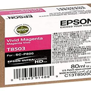 Epson T850300 T850 UltraChrome HD Vivid Magenta -Ink