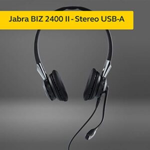 Jabra 2400 II USB Duo CC MS Wired Headset - Black