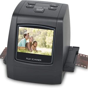 KEDOK Film & Slide Scanner with 22MP Converts 35mm/126/135/110/Super 8 Films, Slides & Negatives into Digital Images, 2.4" LCD Screen, Built-in 128MB Memory– Easy Load Film Adapters