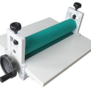 INTBUYING 14Inch Cold Manual Laminator All Metal Frame 360MM Manual Cold Roll Laminator Mount Laminating Machine