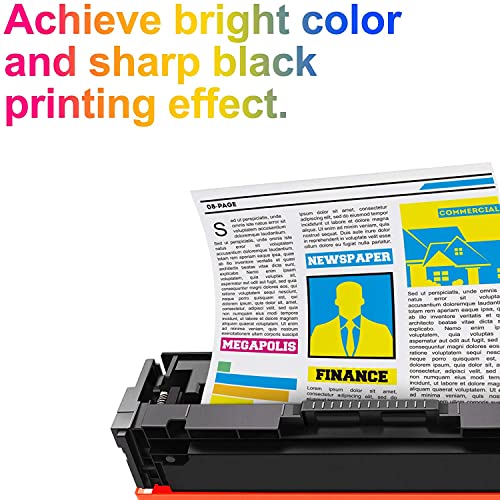 Uniwork Compatible Toner Cartridge Replacement for Canon 046 46H CRG-046 for Color ImageCLASS Laserjet MF733Cdw MF731Cdw MF735Cdw LBP654Cdw Printer Tray (Black, Cyan, Magenta, Yellow)