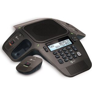 at&t sb3014 dect 6.0 conference phone with four wireless mics, black