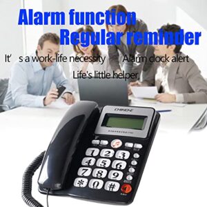 Dual Interface Wired Telephone,Adjustable Display Strength, 24 Ring Tones Optional, Caller ID Fixed Telephone, Suitable for Office, Front Desk, Home, Hotel and Other Scenes