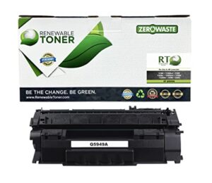 rt 49a toner compatible cartridge replacement for hp q5949a | laser printers 1160 1320 1320n 1320t 1320tn 1320nw 3390 3392 office printer ink