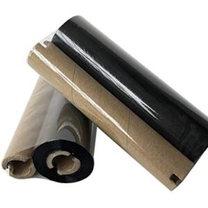 Officeuct Thermal Transfer Ribbon 4.33"x244'(110mmx74m)-1 Roll. Resin Enhanced Wax Barcode Black Ribbon 1/2 Inch Core Ink Outside for Zebra Eltron Datamax Zebra TLP2844 TLP2442 GC420t GK420t GX420t