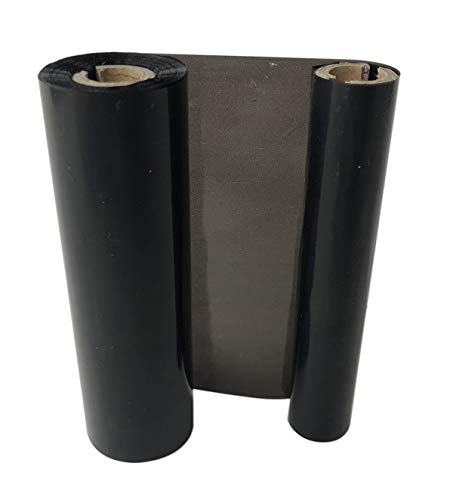 Officeuct Thermal Transfer Ribbon 4.33"x244'(110mmx74m)-1 Roll. Resin Enhanced Wax Barcode Black Ribbon 1/2 Inch Core Ink Outside for Zebra Eltron Datamax Zebra TLP2844 TLP2442 GC420t GK420t GX420t