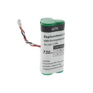 artisan power replacement battery compatible with motorola/symbol ls-4278 and ds-6878 scanners. 730 mah