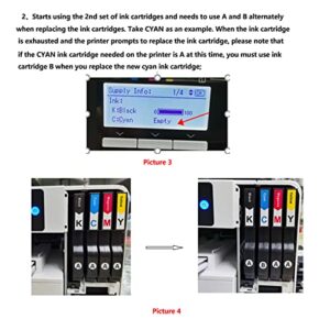 Primer Ink A Series Sublimation Ink Cartridge Compatible for Sawgrass Virtuoso SG500 SG1000 Printer (1*Black, 1*Cyan, 1*Magenta, 1*Yellow, 4-Pack)