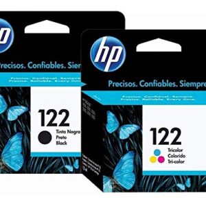 HP 122 Ink Cartridges Combo ( Black + TRI-COLOR ) Original Ink Cartridge Deskjet - 2 Pack