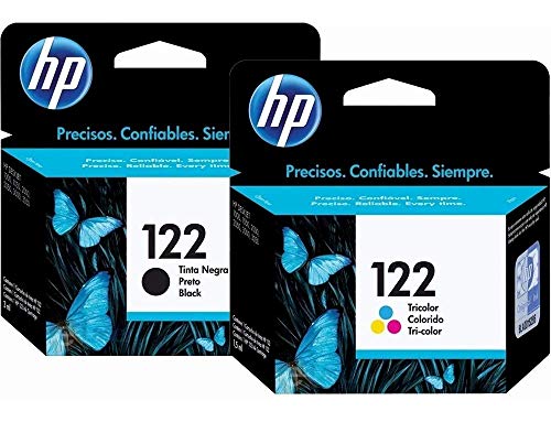 HP 122 Ink Cartridges Combo ( Black + TRI-COLOR ) Original Ink Cartridge Deskjet - 2 Pack