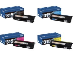 brother tn-315 toner cartridge (black,cyan,magenta,yellow, 4-pack)