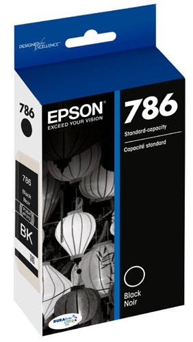 EPSON T786 DURABrite Ultra -Ink Standard Capacity Black -Cartridge (T786120-S) for Select Epson Workforce Printers