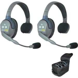 eartec ul2s ultralite 2-person system, includes single-ear master headset and single-ear remote headset