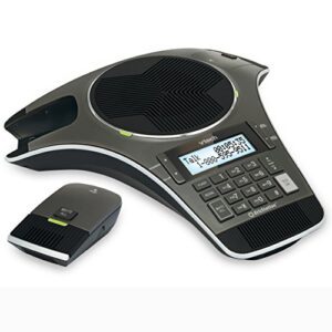 vtech vcs702 erisstation dect 6.0 conference phone with two wireless mics using orbitlink wireless technology