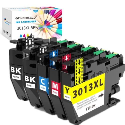 F FINDERS&CO LC3013 Ink Cartridges Replacement for Brother LC 3013 LC-3013 XL LC3011 Ink Compatible with Brother MFC-J491DW MFC-J497DW MFC-J690DW MFC-J895DW Printer (2BK 1C 1M 1 Y, 5-Pack)