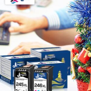 245XL 246XL Ink Cartridge for Canon PG-245XL CL-246XL InkSpirit High Yield Compatible with Canon Pixma MX492 MX490 MG2522 MG2520 MG2920 MG2922 TR4520 TR4522 TR4527 TS3100 TS3122 TS3300 Printers 2-Pack