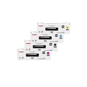 canon 131 toner cartridge bundle for imageclass mf8280cw and mf628cw printer, 1500 sheets, black / cyan / magenta / yellow