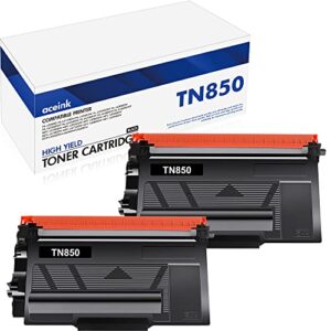 tn850/tn-850 high yield black toner: 2-pack compatible tn 850 cartridge replacement for brother hl-l6200dw hl-l6200dwt mfc-l5850dw mfc-l5800dw mfc-l5900dw hl-l5100dn hl-l5200dw mfc-l5700dw printer