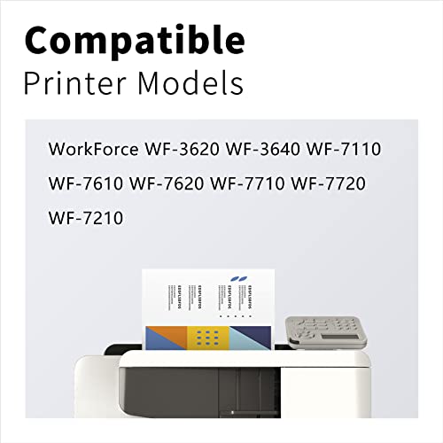 LemeroSuperx Remanufactured Ink Cartridge Replacement for Epson 252XL 252 T252XL T252XL120 Work for Workforce WF-7720 WF-7710 WF-7210 WF-3640 WF-3620 WF-7620 WF-7610 WF-7110 (Black, 2 Pack)