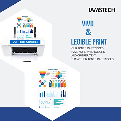 iamstech TN760 Toner for Brother Printer Compatible Replacement TN-760 TN 760 TN-730 TN730 730 Cartridge MFC-L2710DW MFC-L2750DW HL-L2395DW L2710DW L2750DW L2370DW 2 Pack Black