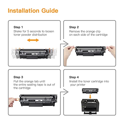 E-Z Ink (TM) Compatible Toner Cartridge Replacement for Canon 104 CRG-104 FX-10 FX-9 to use with FAXPHONE L90 L120 ImageClass D420 D480 MF4350d MF4150 MF4270 MF4370 MF4690 Printer (Black, 4 Pack)