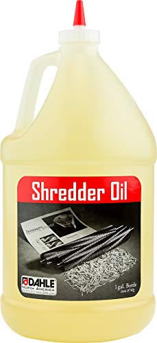 Dahle Shredder Oil Reduces Friction and Optimizes Performance in Paper Shredders, For Use In All Shredders, 4 - 1 gal. Bottles