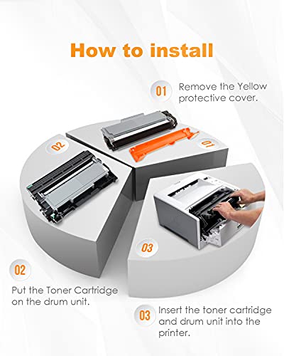 GALADA Compatible Toner Cartridge Replacement for Brother TN630 TN660 TN-630 TN-660 for Dcp-l2520dw Dcp-l2540dw Mfc-l2700dw Mfc-l2720dw Mfc-l2740dw Hl-l2340dw Hl-l2320d Hl-l2360dw Hl-l2380dw 4 Pack