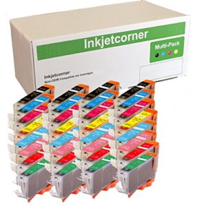 inkjetcorner compatible ink cartridges replacement for cli-8 for use with pro9000 mark ii (32-pack)