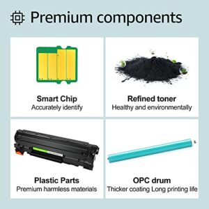 greencycle Compatible Toner Cartridge Replacement for HP 85A CE285A 35A CB435A 36A CB436A Universal Version for Laserjet P1005 P1006 P1009 P1102w P1109w M1212nf M1522 P1505n Printer (Black, 2-Pack)