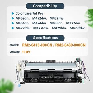 RM2-6418-000CN(RM2-6460-000CN)-Duplex Models-Fuser Unit for HP Color Laserjet Pro M377dw M452dn M452dw M452nw M454dn M454dw M455dn M477fdn M477fdw M479fdn M479fdw (110V)