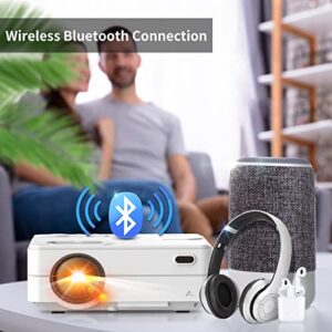 Artlii Enjoy2 Projector with WiFi and Bluetooth, Mini Projector, Portable Projector, Compatible with TV Stick, iOS, Android