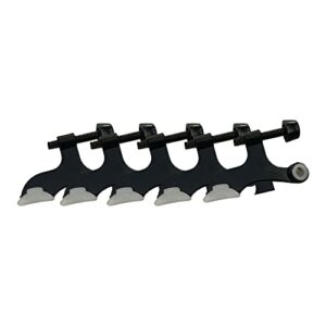 design house 189118 hollow core hinge pin door stop, 5-pack, matte black, 5 piece