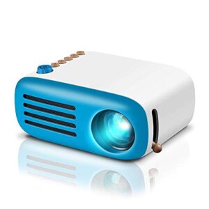 goodee mini projector, led pico projector, pocket video projector support hdmi smartphone pc laptop usb for movie games