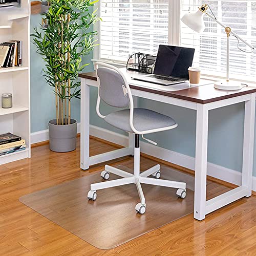 CARHM 1.5MM Office Chair Mat for Hardwood Floor 48" x 40" Clear Desk Chair Mat Plastic Floor Mat