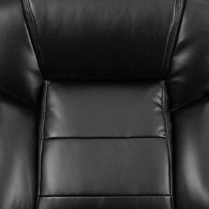 Flash Furniture Big & Tall Office Chair | Black Leather Swivel Executive Desk Chair with Wheels