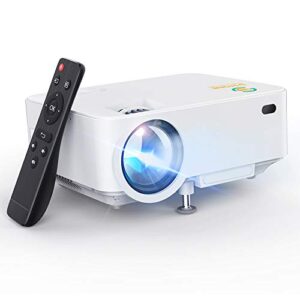 mini projector, 3stone upgraded portable lcd video projector with 1080p supported and built-in speakers, multimedia home theater small projector compatible with hdmi, usb, av, dvd, vga, laptop