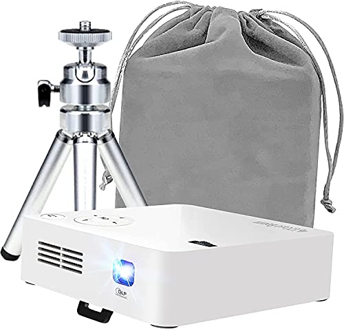 Outdoor Ultra Portable Pico Projector EZCast Beam J2 | WiFi Projector, Includes Tripod & Bag, Battery for 5hrs on a Playtime, DLP, 300 ANSI, 100" Displays, Compatible w/ HDMI, USB, iPhone, TV Stick