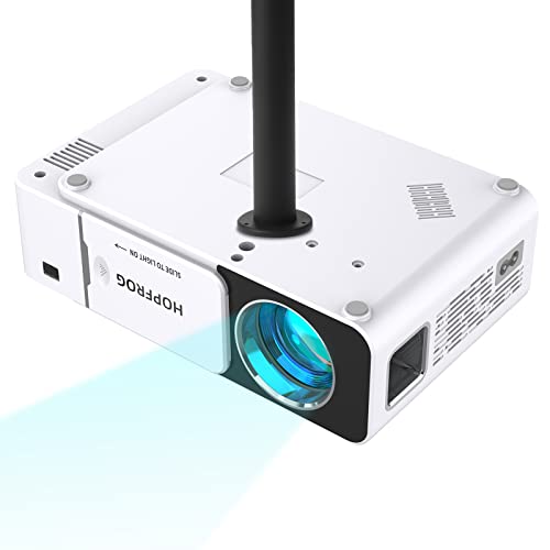 1080P Projector with WiFi Tripod Mount Bundle, Portable Phone Projecter, Proyector Portatil for Home Office Outdoor Video Projection