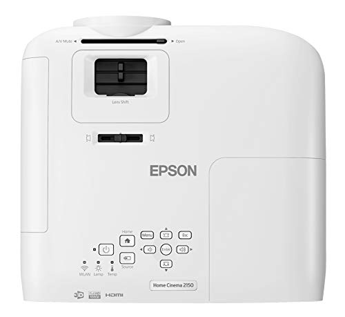 Epson Home Cinema 2150, Wireless, Full HD, 1080p, 2,500 lumens color brightness (color light output), 2,500 lumens white brightness (white light output), 2x HDMI (1 MHL), Miracast, 3LCD projector