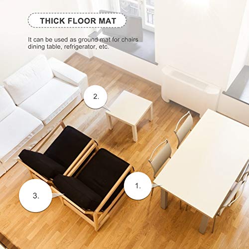 NUOBESTY Transparent Floor Mat PVC Clear Chair Mat Waterproof Door Carpet Rug Hard Floor Protector Table Cover Desks Mat for Home Office Study 40x60CM