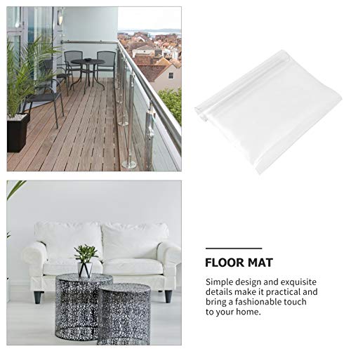 NUOBESTY Transparent Floor Mat PVC Clear Chair Mat Waterproof Door Carpet Rug Hard Floor Protector Table Cover Desks Mat for Home Office Study 40x60CM