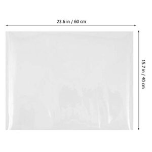 NUOBESTY Transparent Floor Mat PVC Clear Chair Mat Waterproof Door Carpet Rug Hard Floor Protector Table Cover Desks Mat for Home Office Study 40x60CM