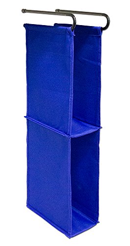 Hanging Fabric Locker Shelf - 2 shelves, fits standard lockers, durable fabric, Colors may vary