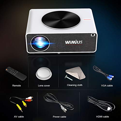 4K Projector, WiMiUS K3 5G WiFi Projector Support 60Hz Without Lag 500" Display Zoom Outdoor Projector for PS5, TV Stick, PC Smartphones