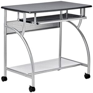 safco soho mobile workstation, anthricite, metallic gray