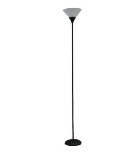 room essentials torchiere floor lamp, black