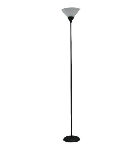 Room Essentials Torchiere Floor Lamp, Black