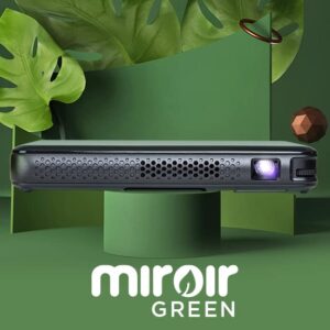 Miroir M190 Portable Projector - Rechargeable Battery - Home and Outdoors (Renewed Premium)