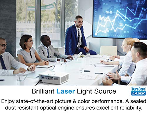 Optoma ZW400 WXGA Professional Laser Projector | Compact Design & Bright 4000 lumens | DuraCore Laser Technology, Up to 30,000 Hours | Network Control | 4K HDR Input | Quiet Operation