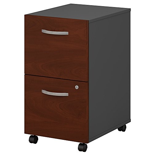 BUSH BUSINESS FURNITURE Series C 2 Drawer Mobile File Cabinet in Hansen Cherry